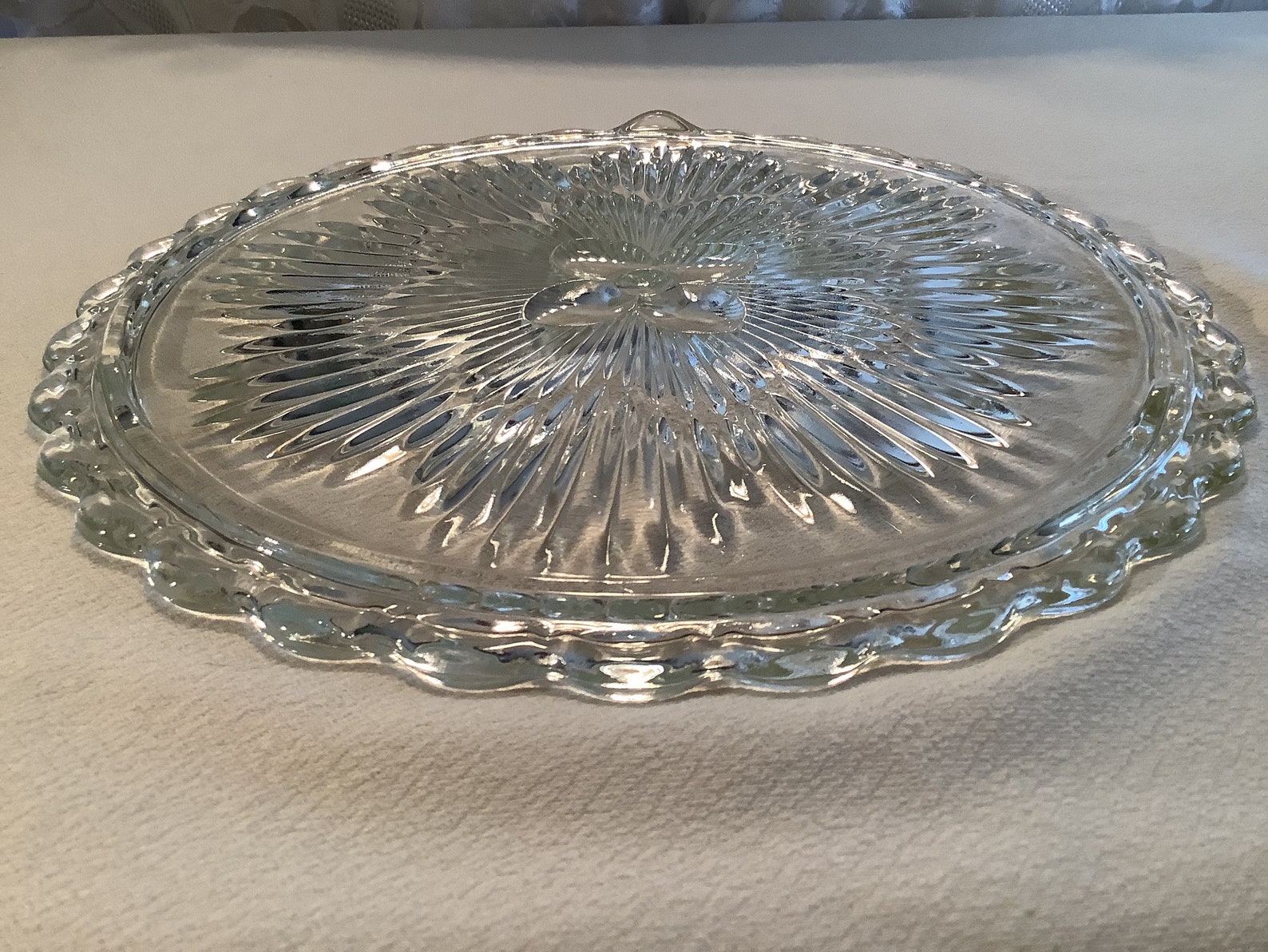 Vintage Princess House Heritage Pattern Footed Clear Glass - Etsy