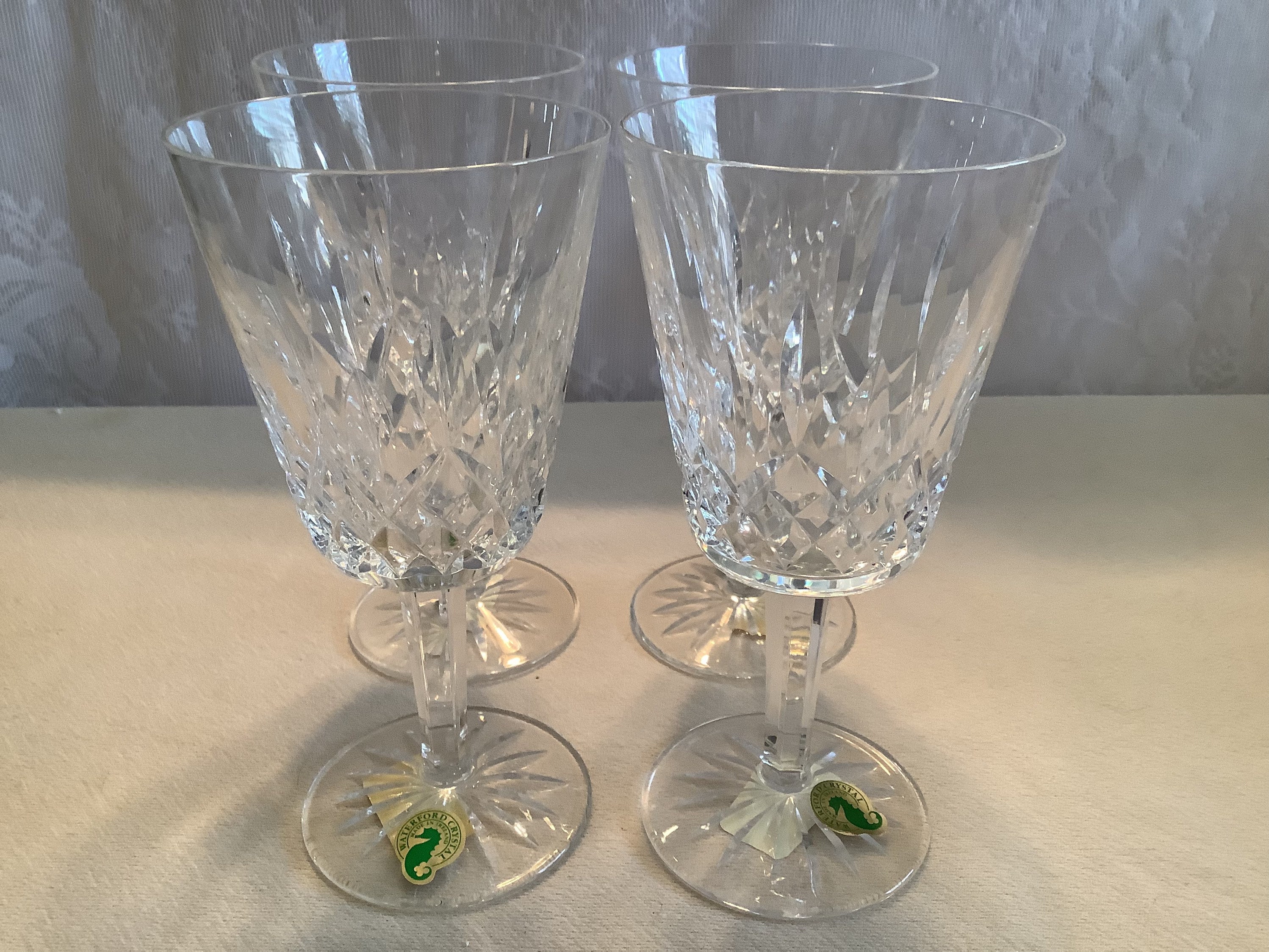 Vintage Waterford Crystal Lismore Pattern Clear Crystal Goblet With Cut ...