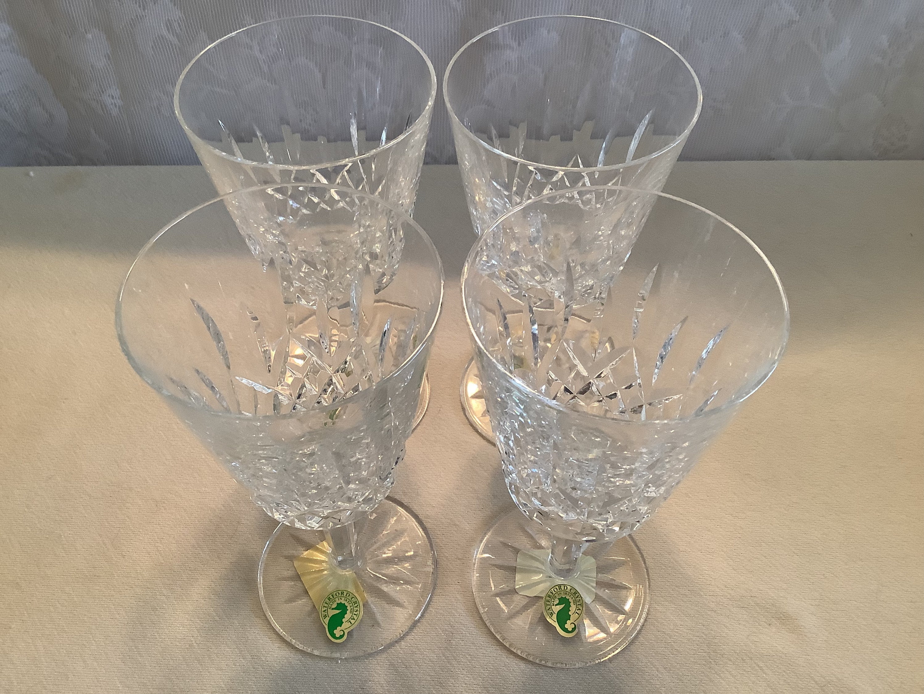 Vintage Waterford Crystal Lismore Pattern Clear Crystal Goblet With Cut ...