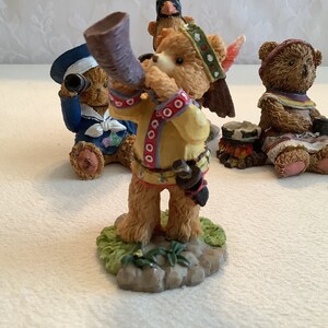 Bear Figurine Collectors!! Collection of 4 Resin Bear Figurines Dressed ...