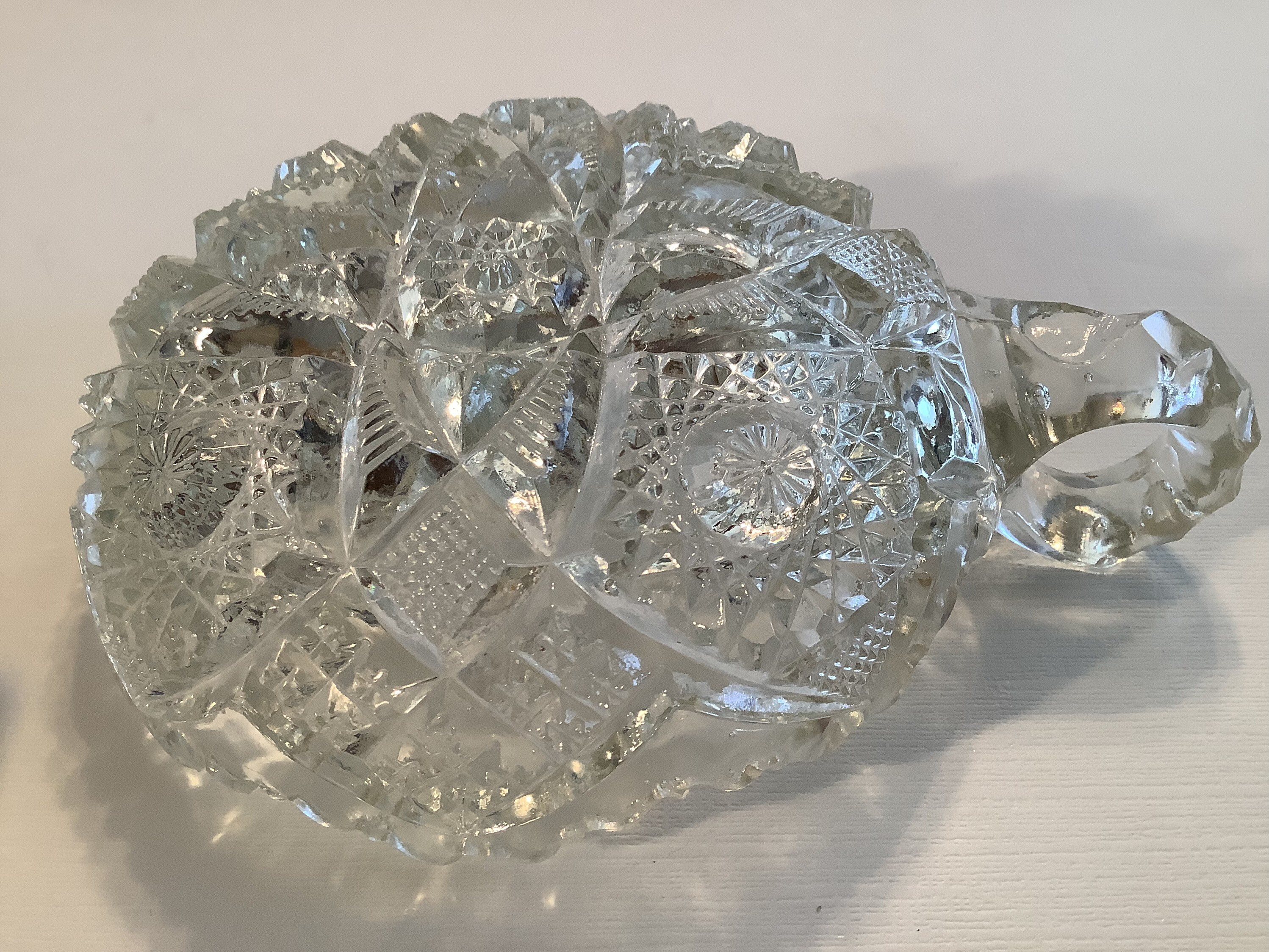 Vintage Imperial Glass Ohio EAPG Clear Glass Nappy Dish, Nucut Line 568 ...