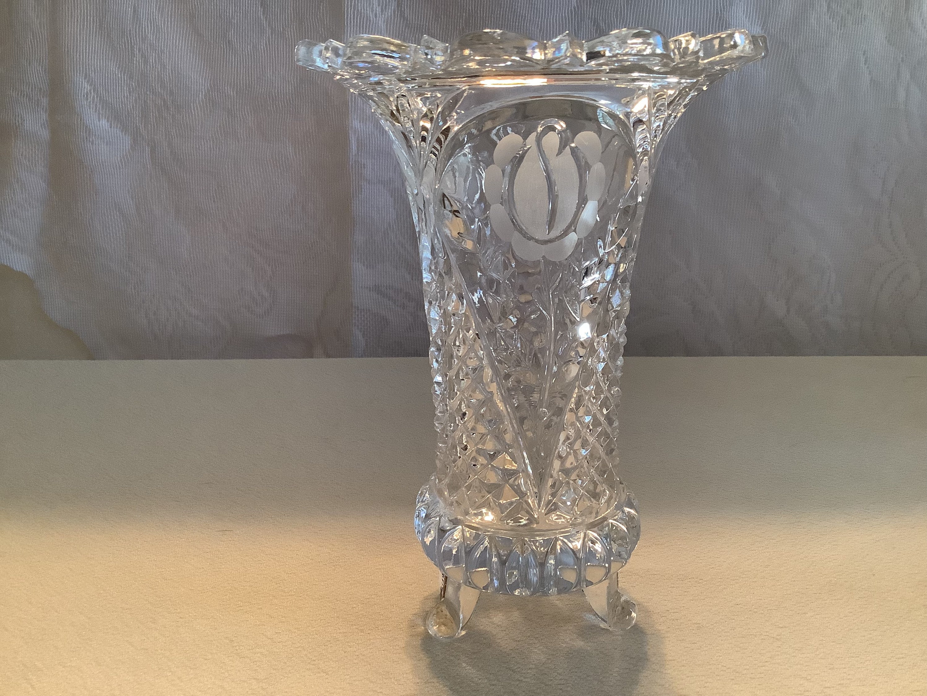 Antique Lead Crystal Vases