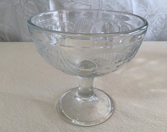 Clear Glass Compote - Etsy
