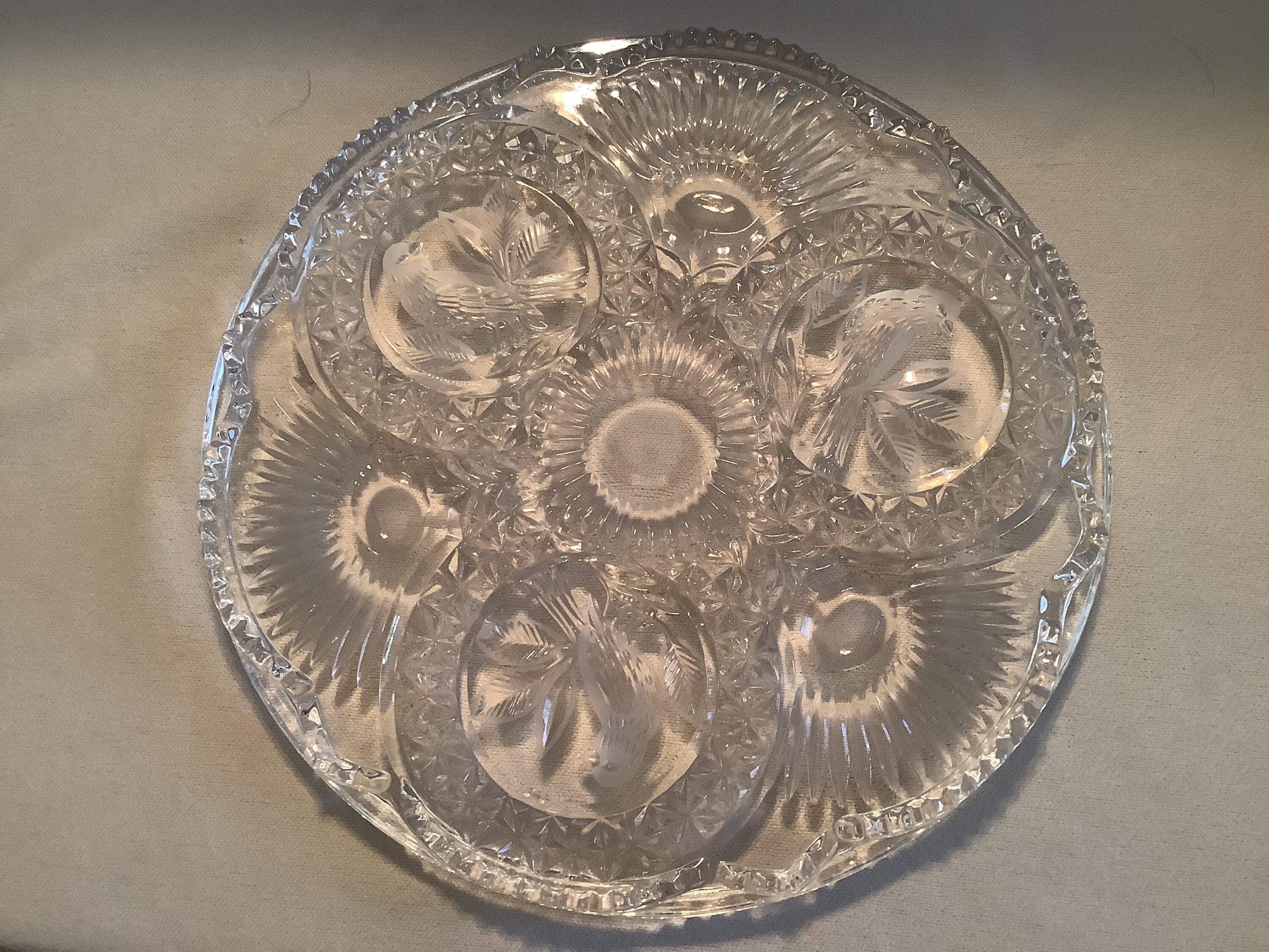 Vintage Hofbauer the Byrdes Crystal Collection Bavarian Clear Pressed ...