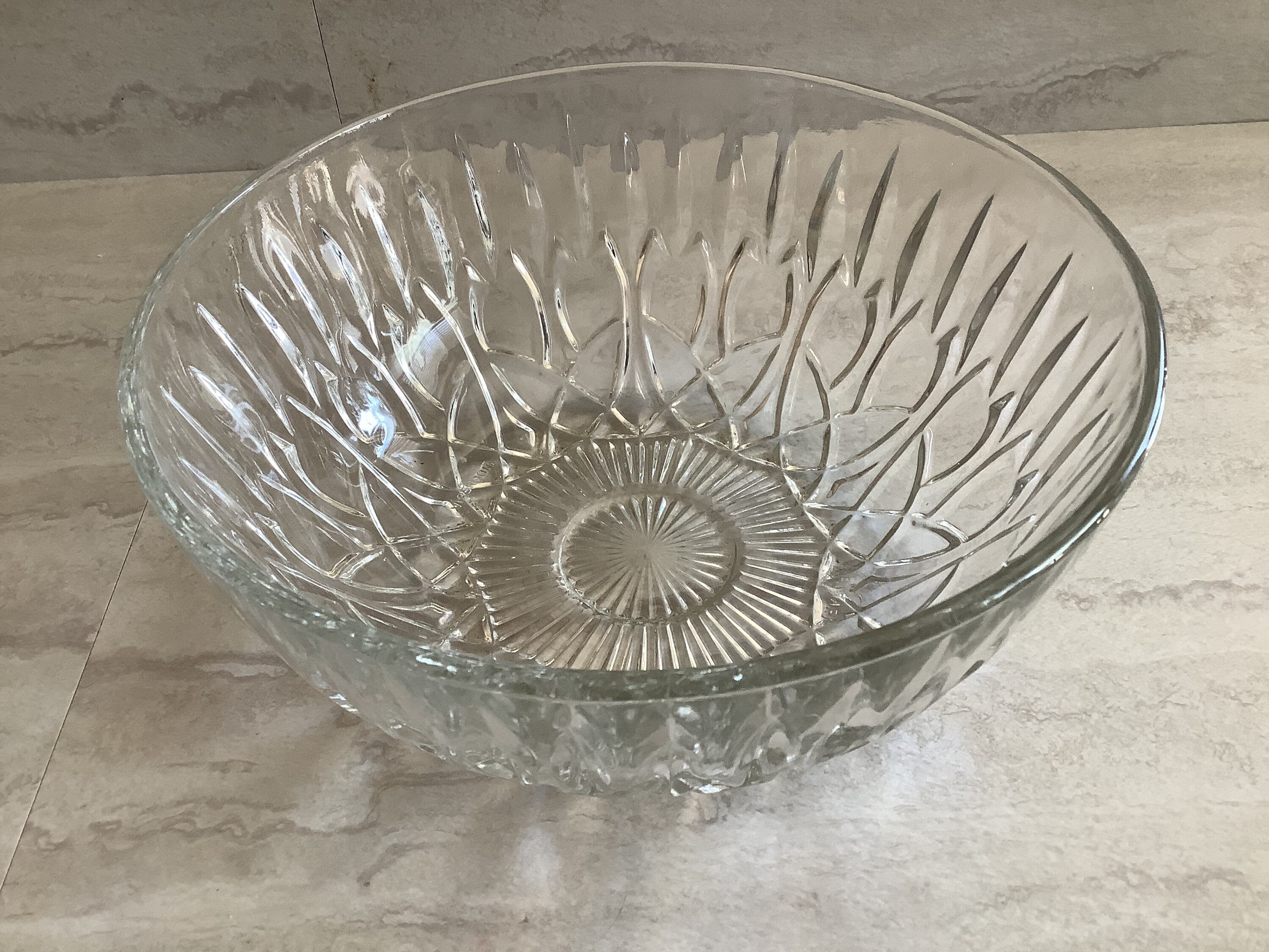 Vintage Pasari Indonesia Clear Glass Serving Bowl - Etsy