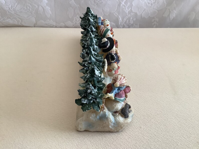 Vintage Christmas Holiday Snowman Resin Decoration, Electric Cord or ...