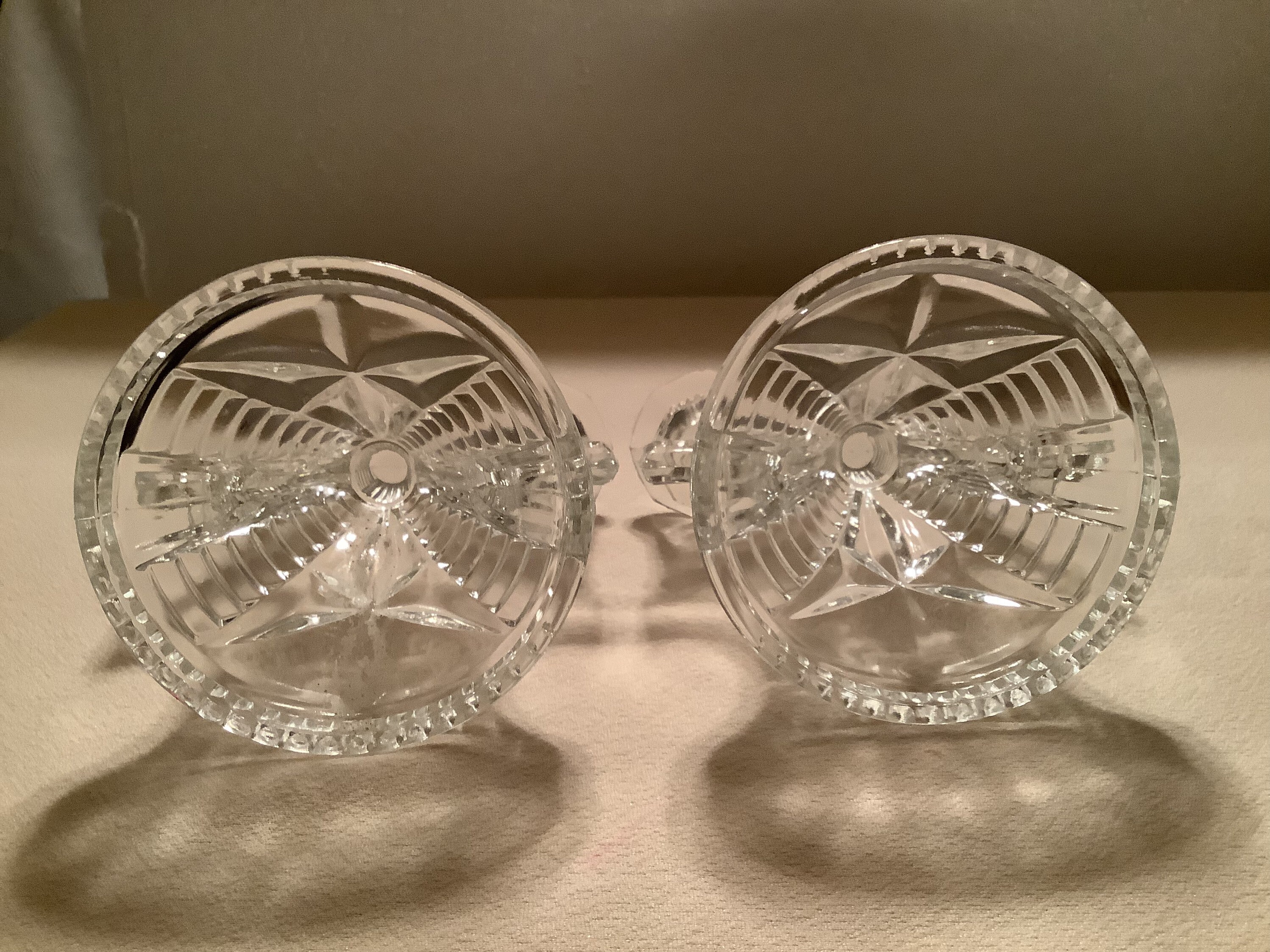 Vintage Federal Glass Company Wigwam Clear Pattern Clear Glass Double ...