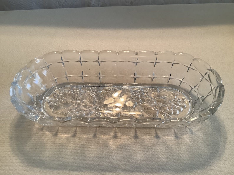 Vintage Rare Indiana Glass Constellation Grape Frost Pattern - Etsy