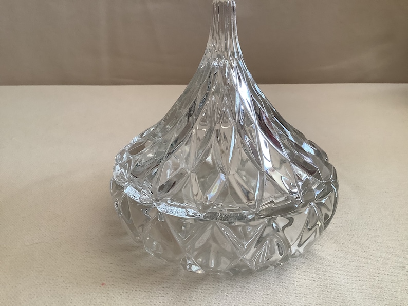Vintage Block Hersheys Kiss Pattern Giftware Clear Glass - Etsy