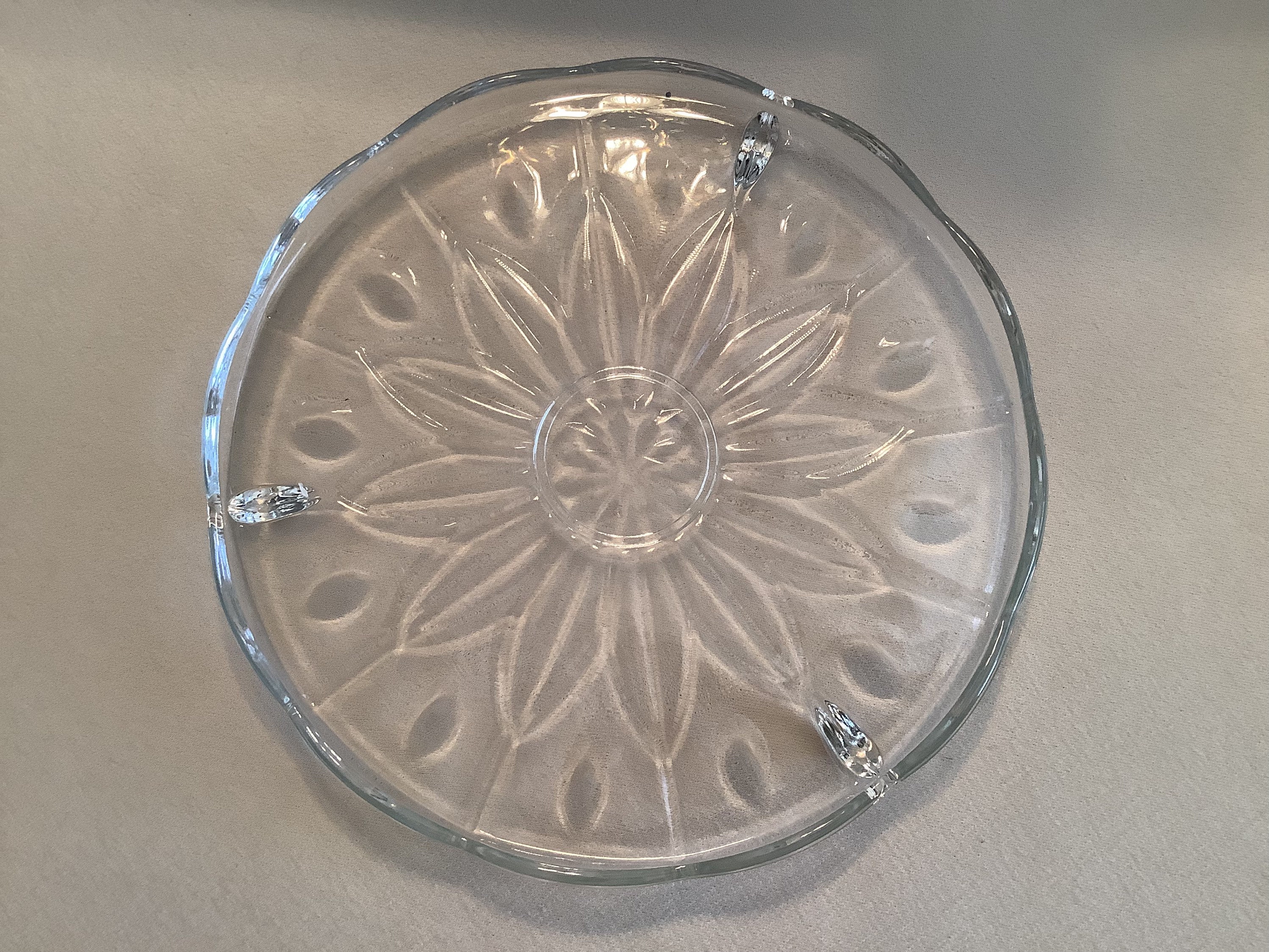 Vintage Princess House Heritage Pattern Footed Clear Glass - Etsy