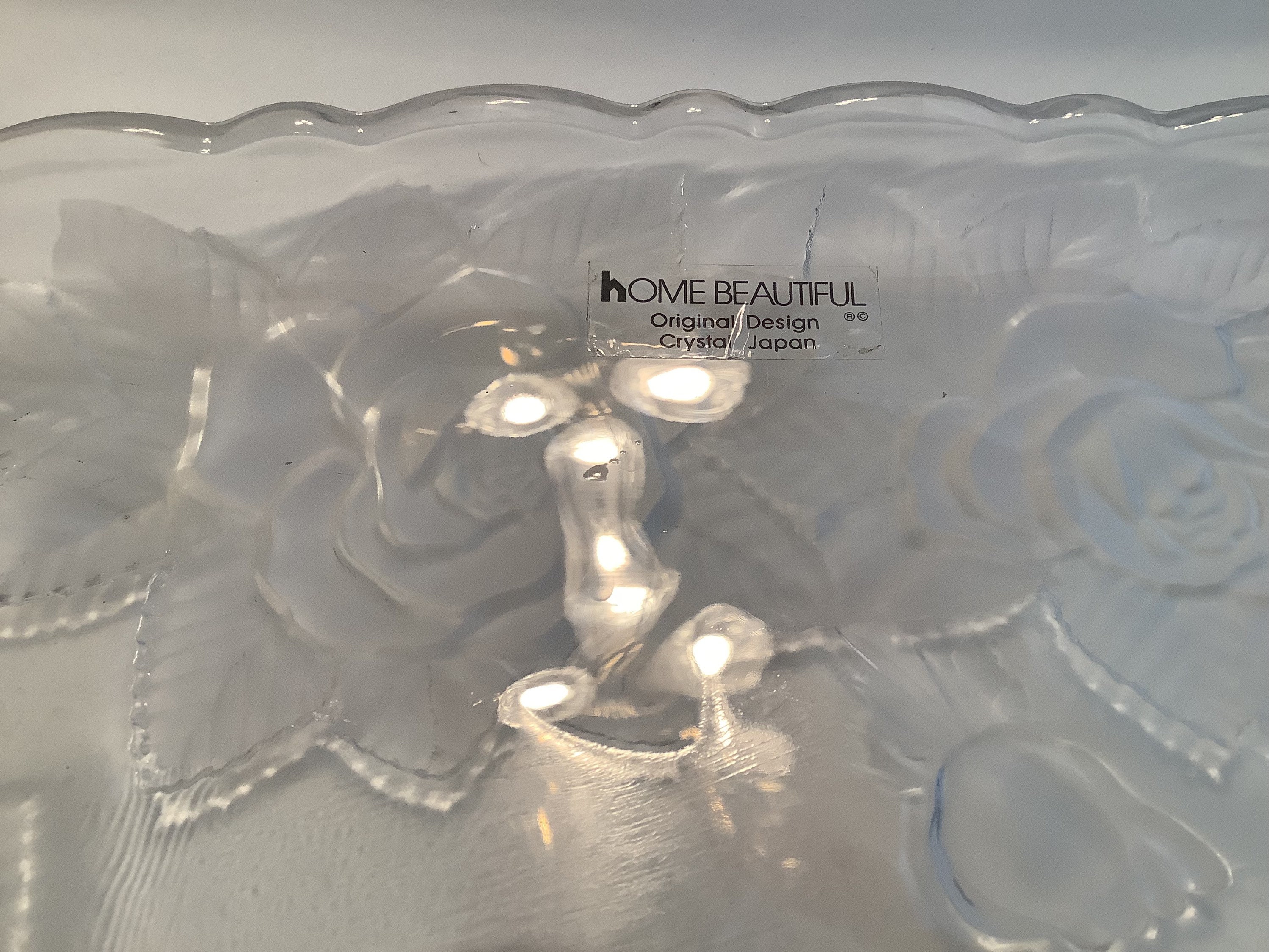 Vintage Home Beautiful Crystal Japan Original Design Rose - Etsy