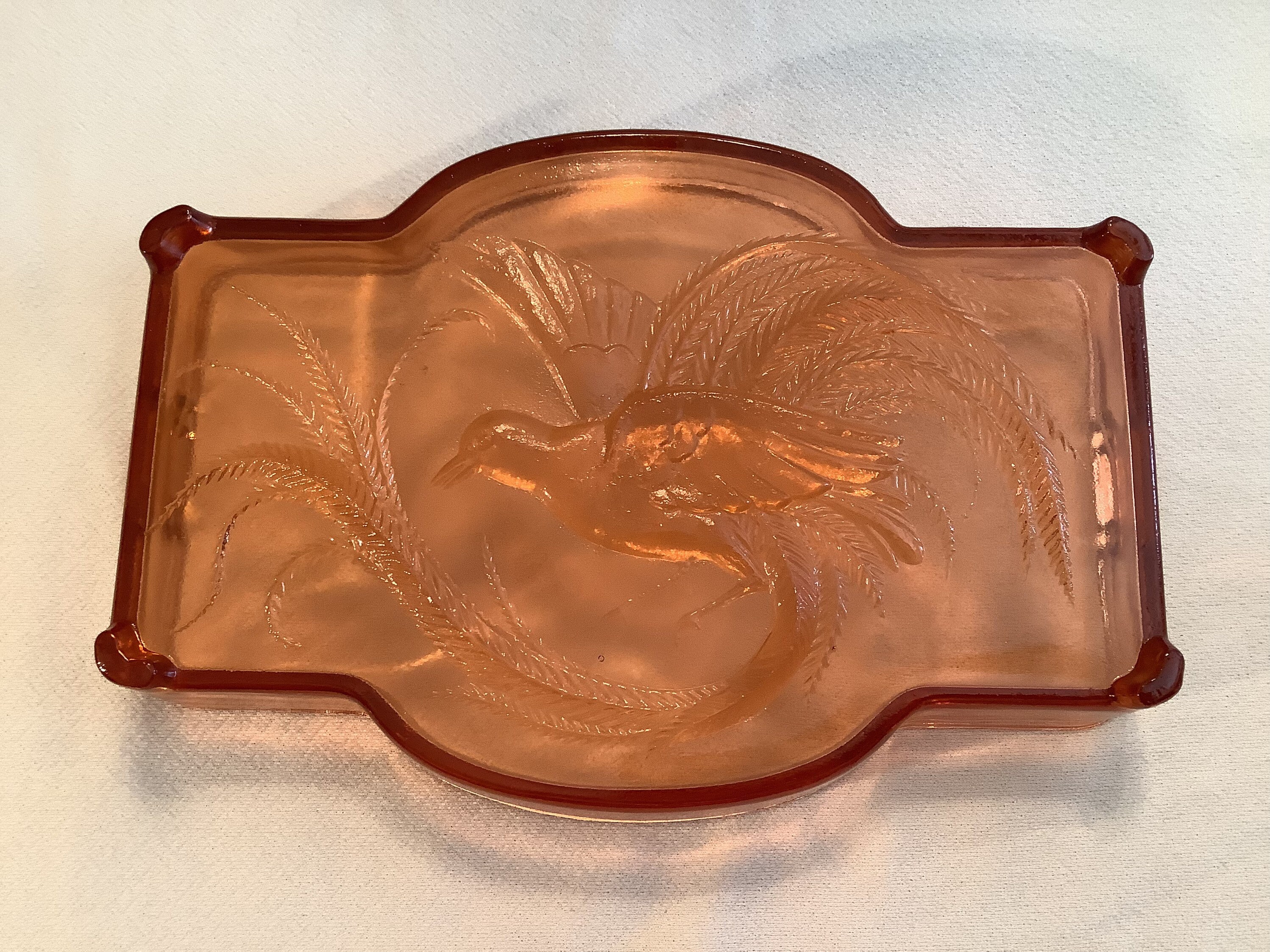 Vintage Indiana Glass Bird of Paradise Pattern Tiara | Etsy