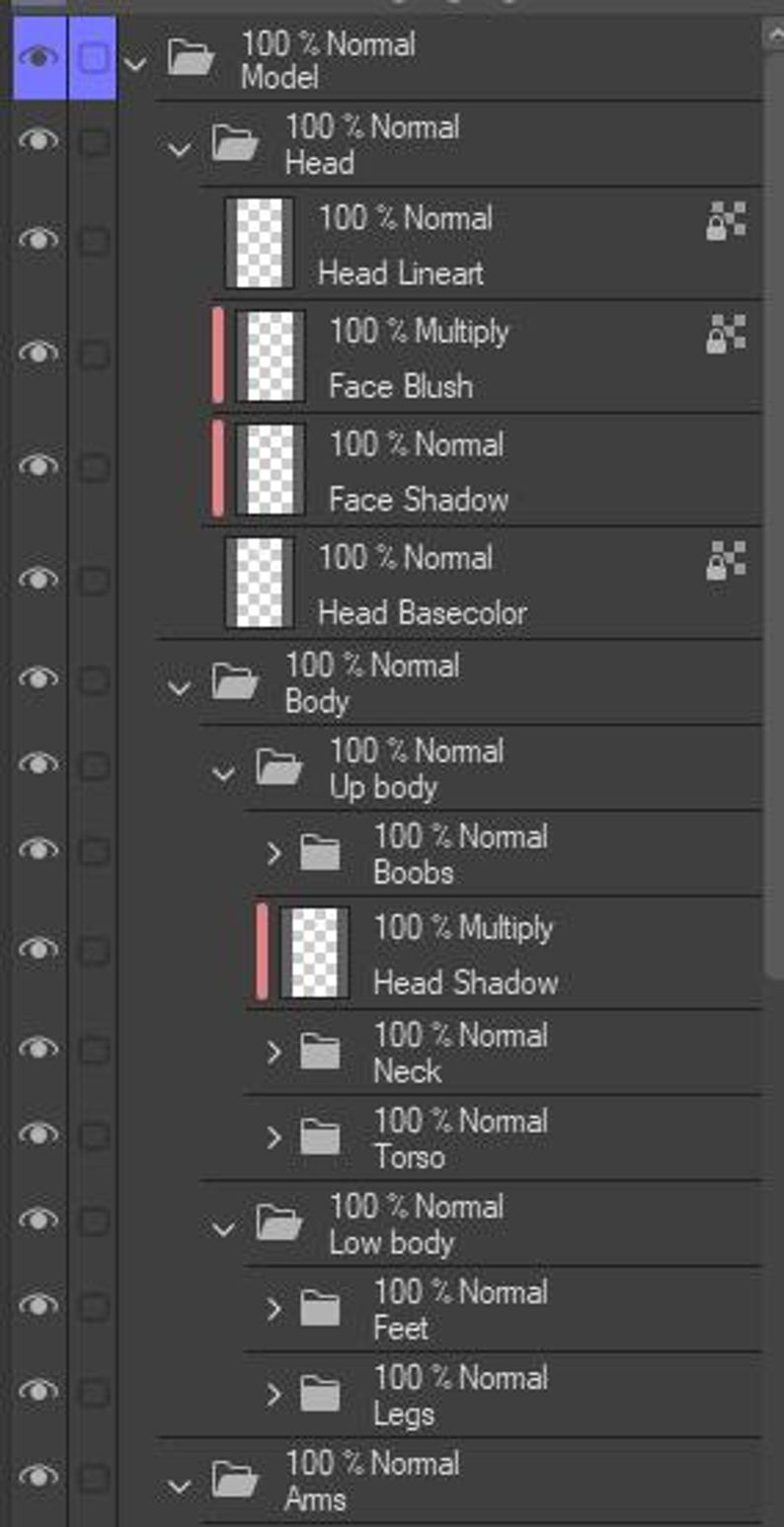 Vtuber/anime Body Template - Etsy