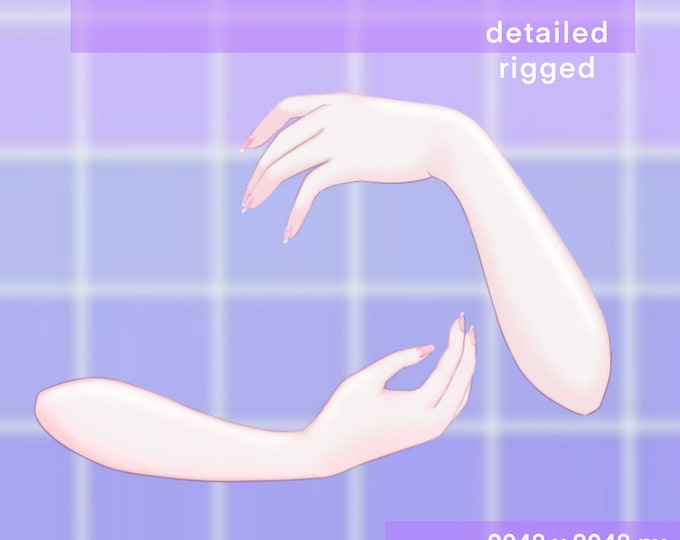Rigged Arms for Holding Things Vtuber Assets - Etsy
