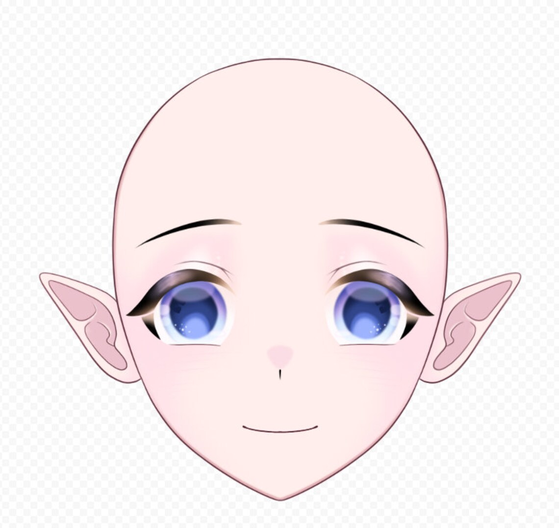 Vtuber Model/ Head and Face for Live2d / Drag and Drop / DETAILED ...