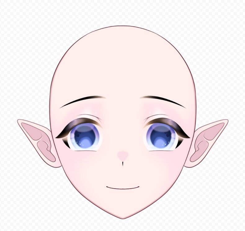 Vtuber Model/ Head and Face for Live2d / Drag and Drop / DETAILED ...