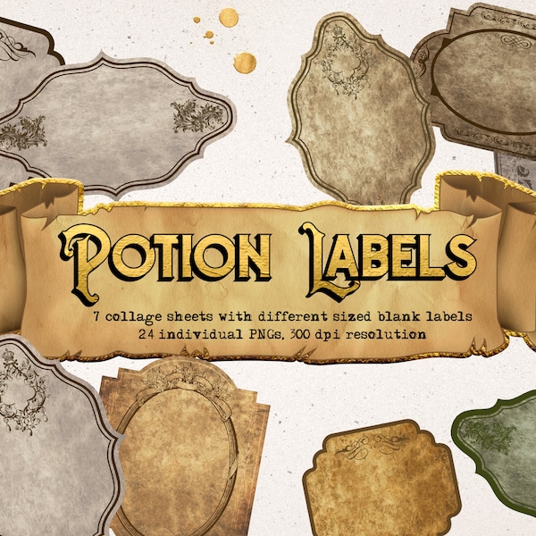Potion Labels - Etsy