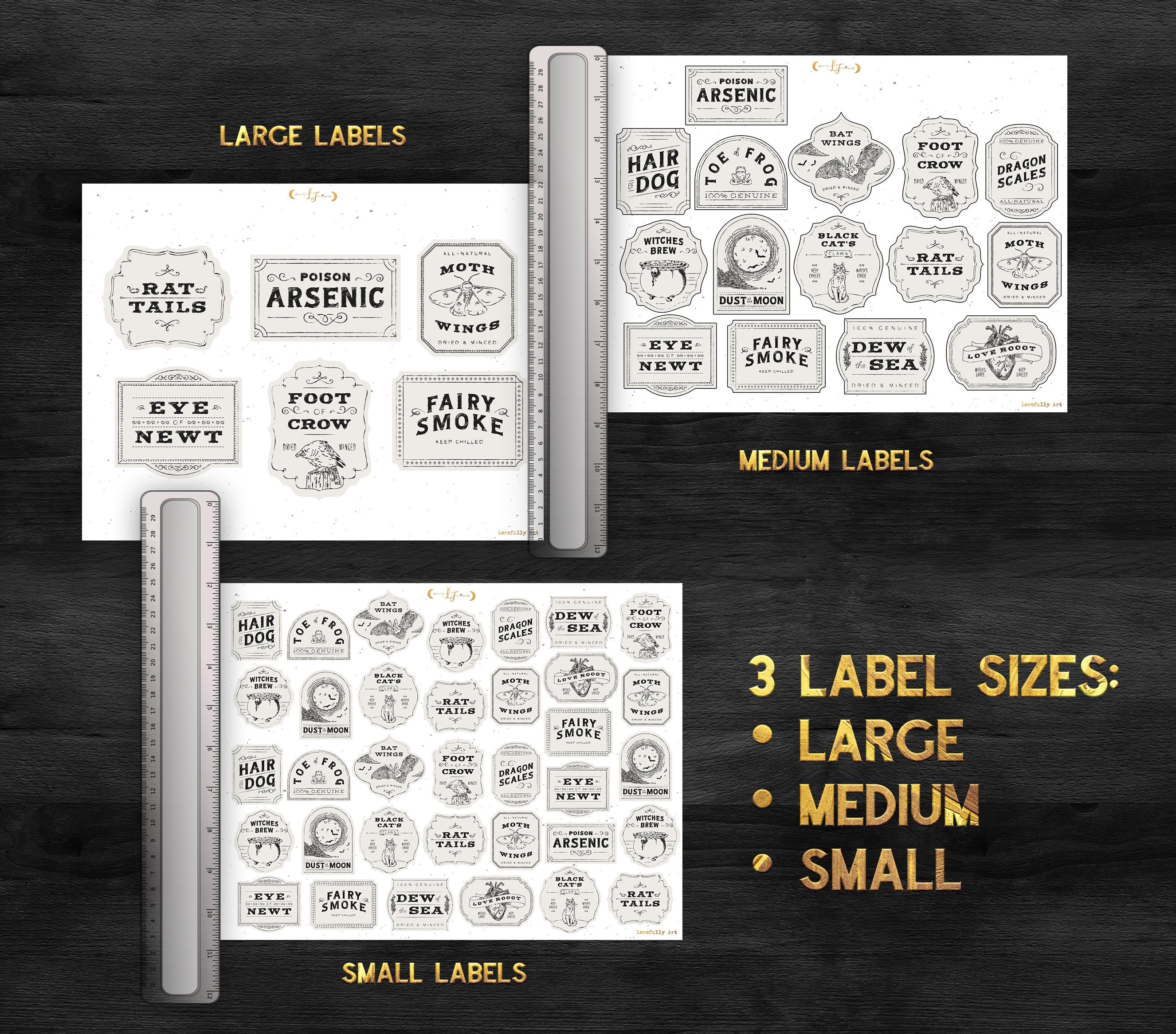 Witch Apothecary Labels Magic Potion Labels Printable - Etsy