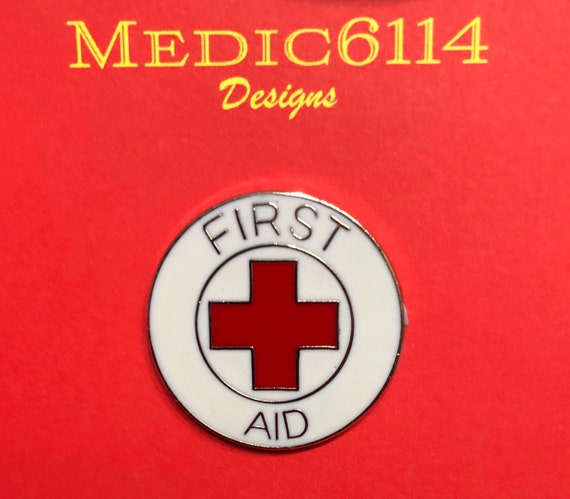 First Aid Red Cross Lapel Pin - Etsy