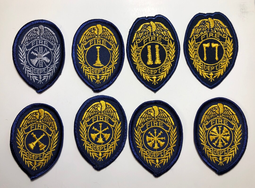 Fire Department Badge Chest Patch All Firefighter Rank - Etsy