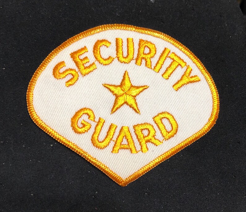 Security Guard Uniform Shoulder Patch Star. Choice - Etsy