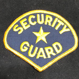Security Guard Uniform Shoulder Patch Star. Choice - Etsy