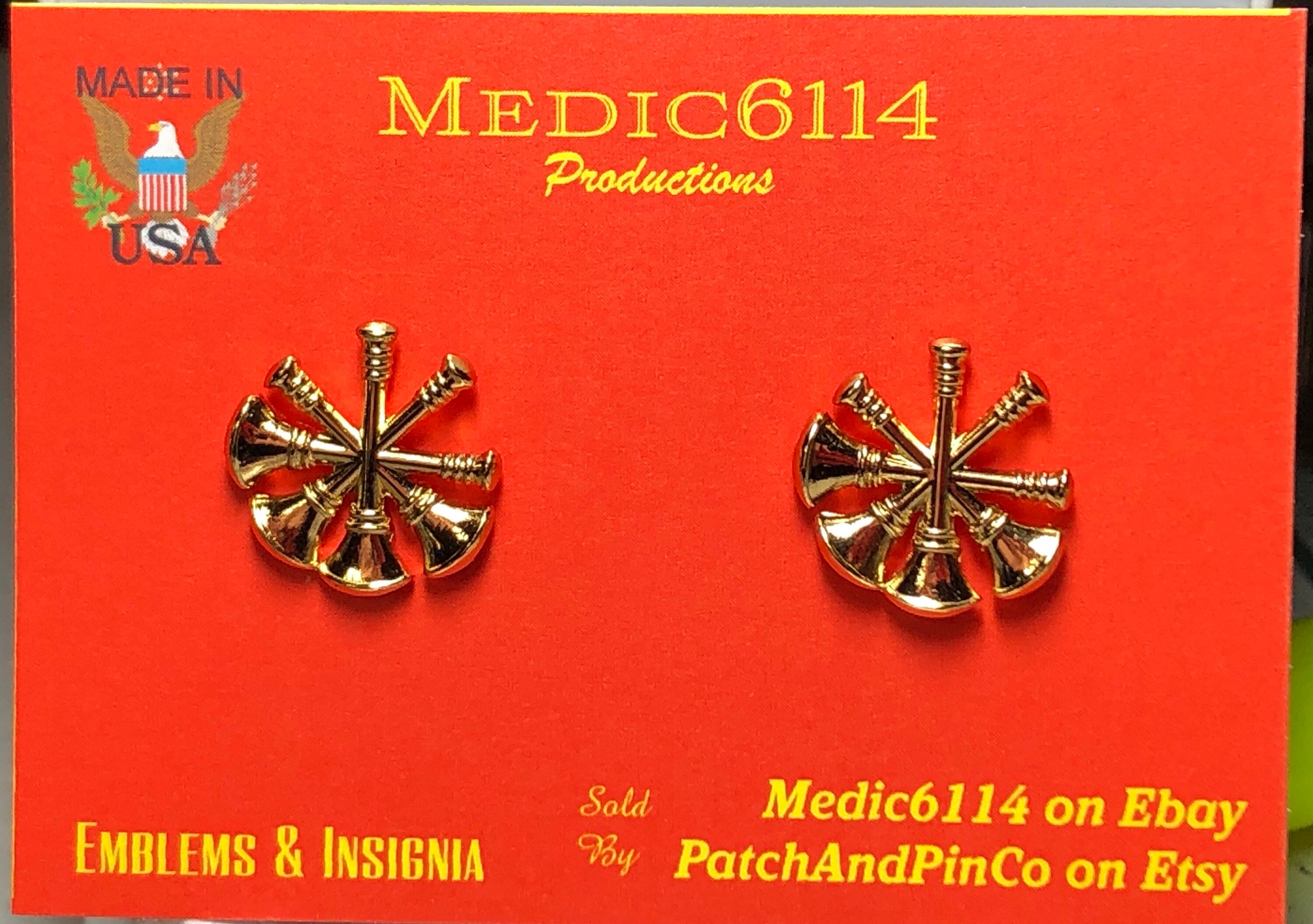 Four Bugles Crossed Fire Dept Asst Chief Insignia Collar Lapel Pin - Etsy