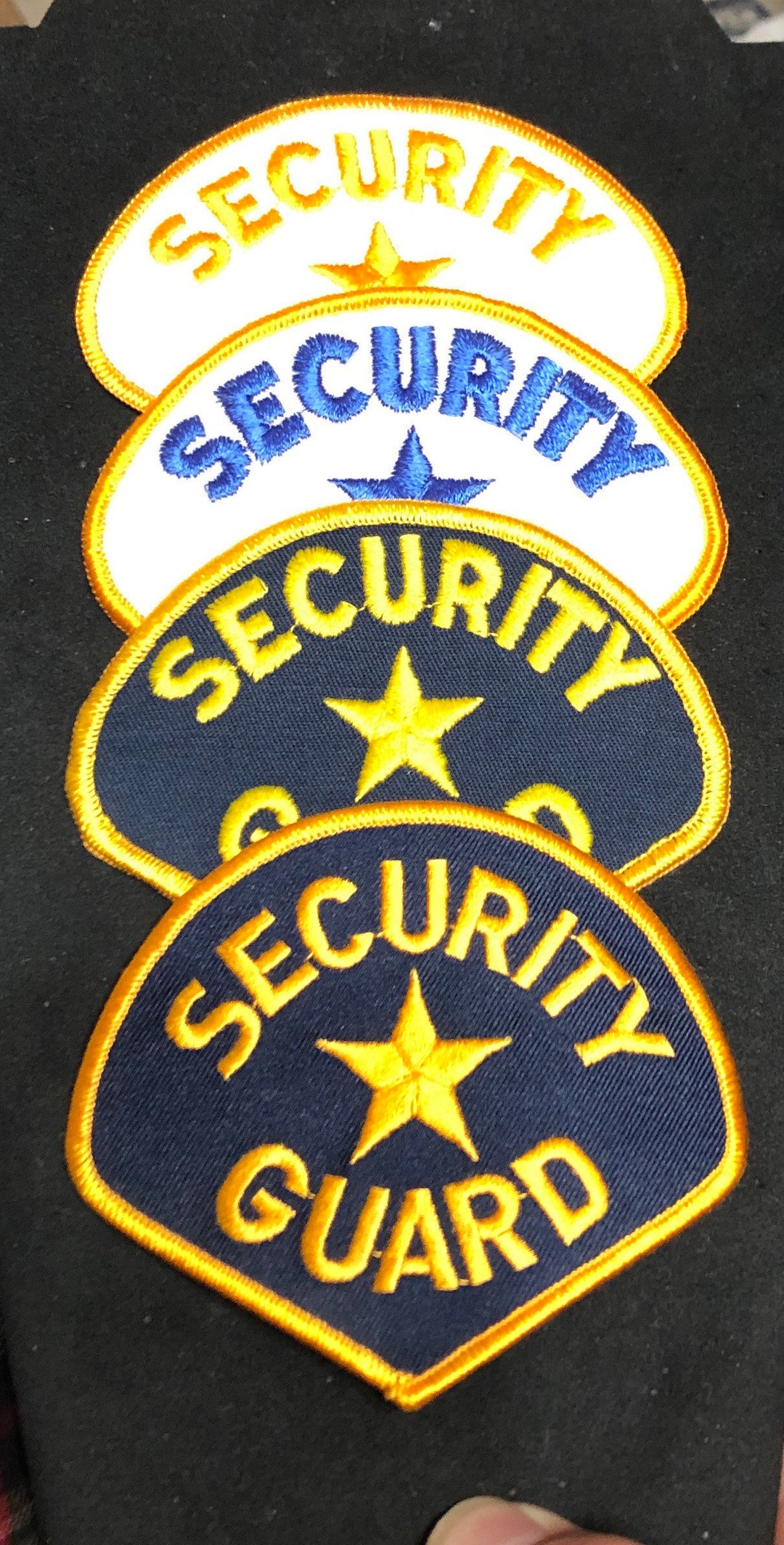 Security Guard Uniform Shoulder Patch Star. Choice - Etsy
