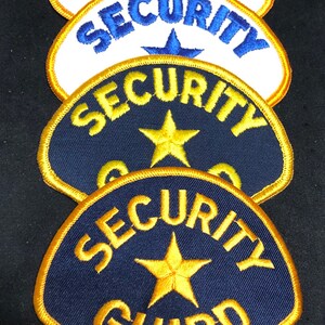 Security Guard Uniform Shoulder Patch Star. Choice - Etsy