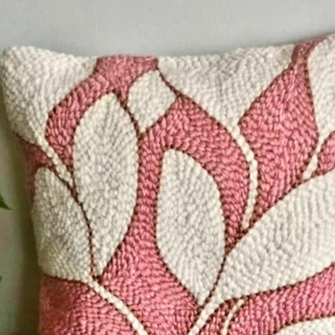 Punch Needle Pillow, Punch Needle Pillow Cover, Handmade Pillow Cover ...