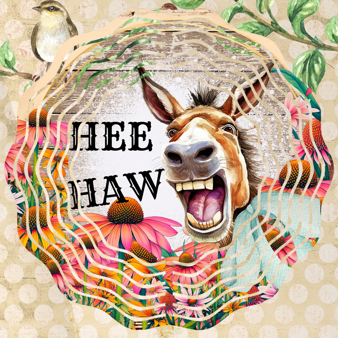 Donkey / HEE HAW / Wind Spinner / 10 Inch / Garden Decor / Outdoor ...