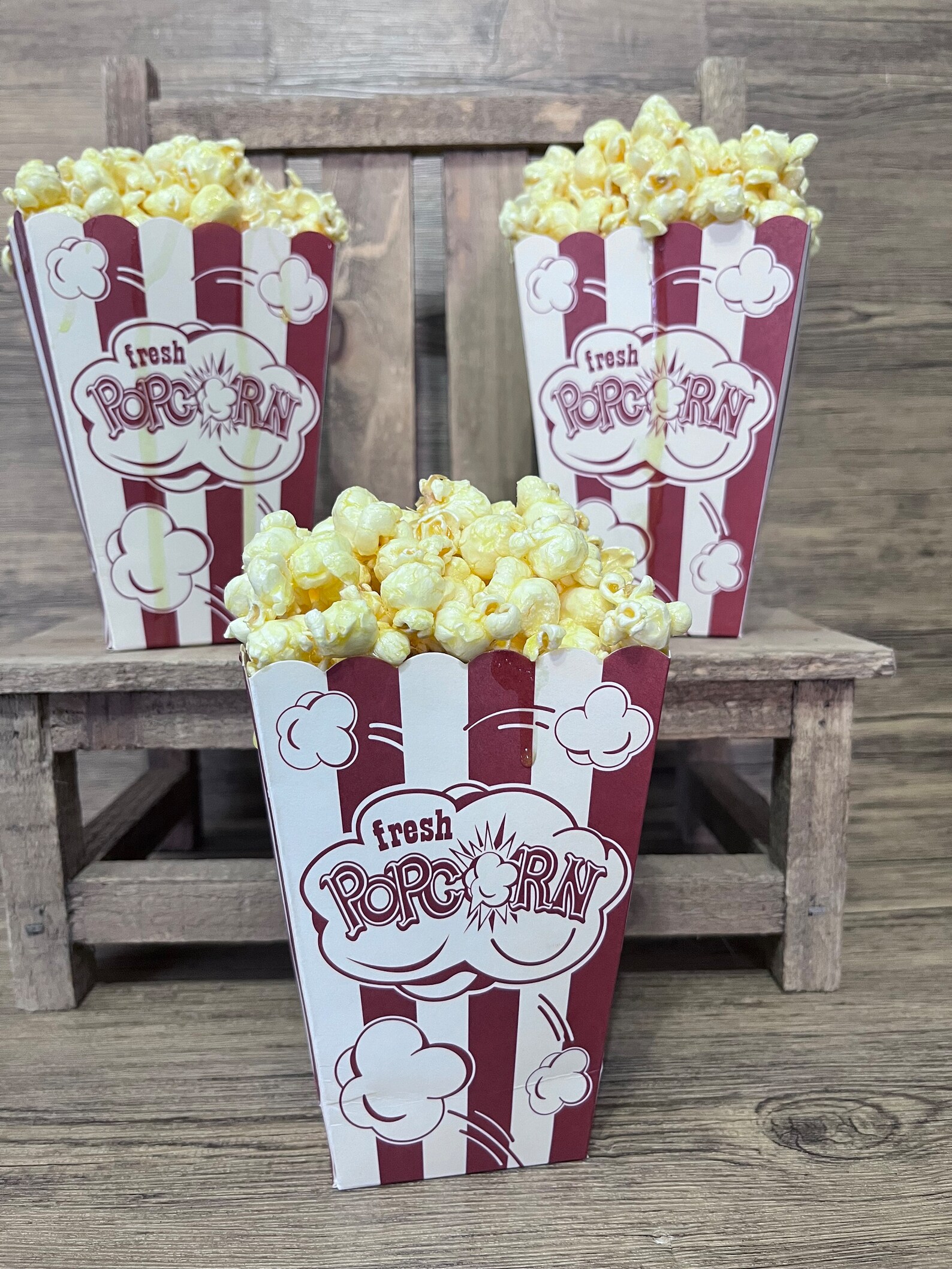 Faux Medium Size Popcorn, Faux Buttered Popcorn, Movie Popcorn, Photo ...
