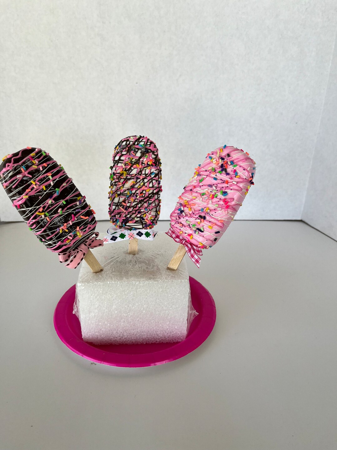 Faux Ice Cream Bars, Faux Sweets, Faux Desserts, Fake Popsicles, Faux ...