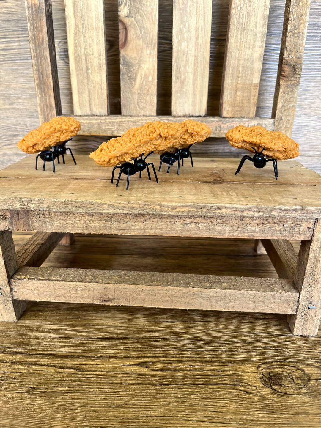 Faux Chicken Wings With Ants, Tiered Tray Décor, Rubber Chicken ...