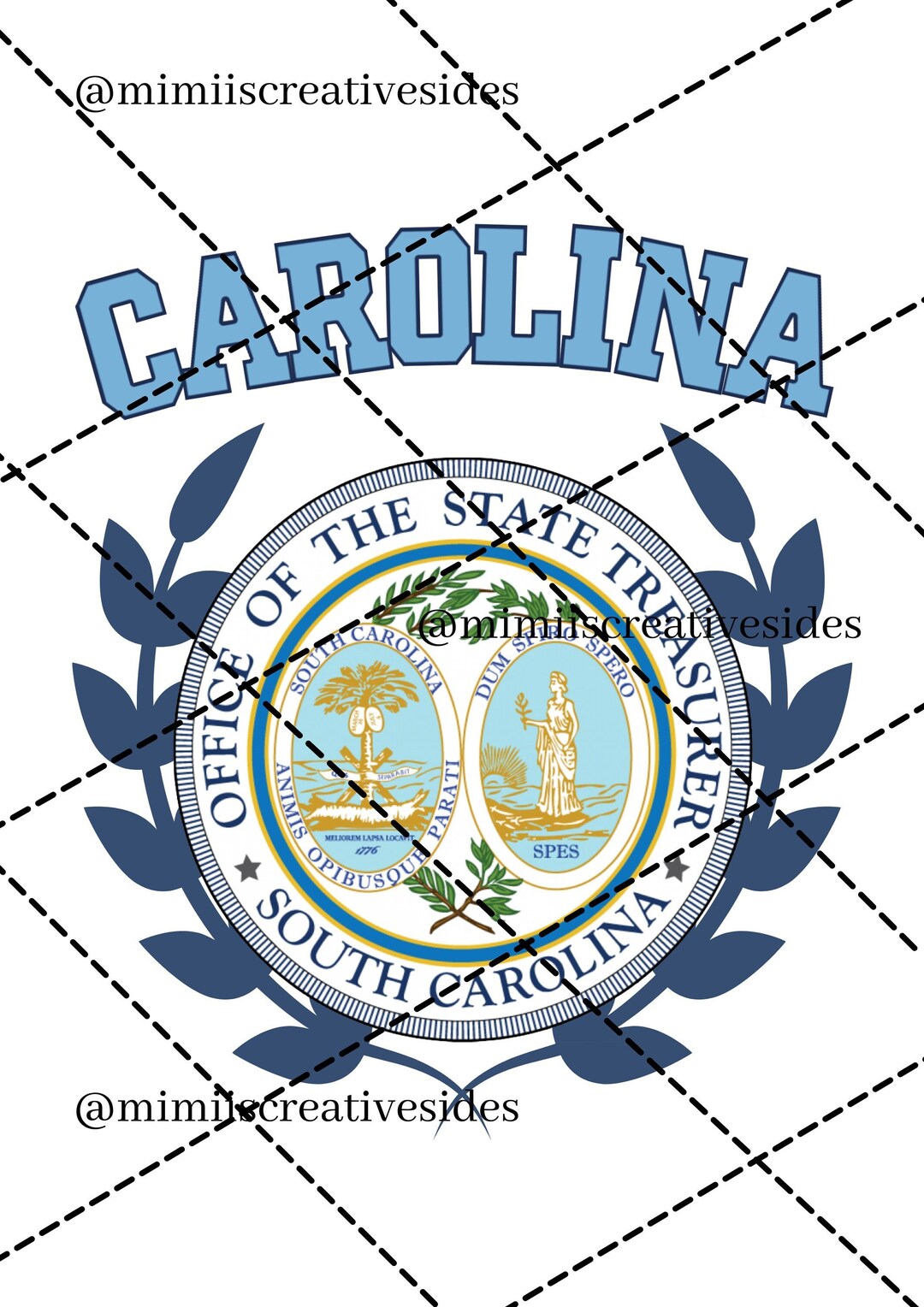 University Logo carolina - Etsy