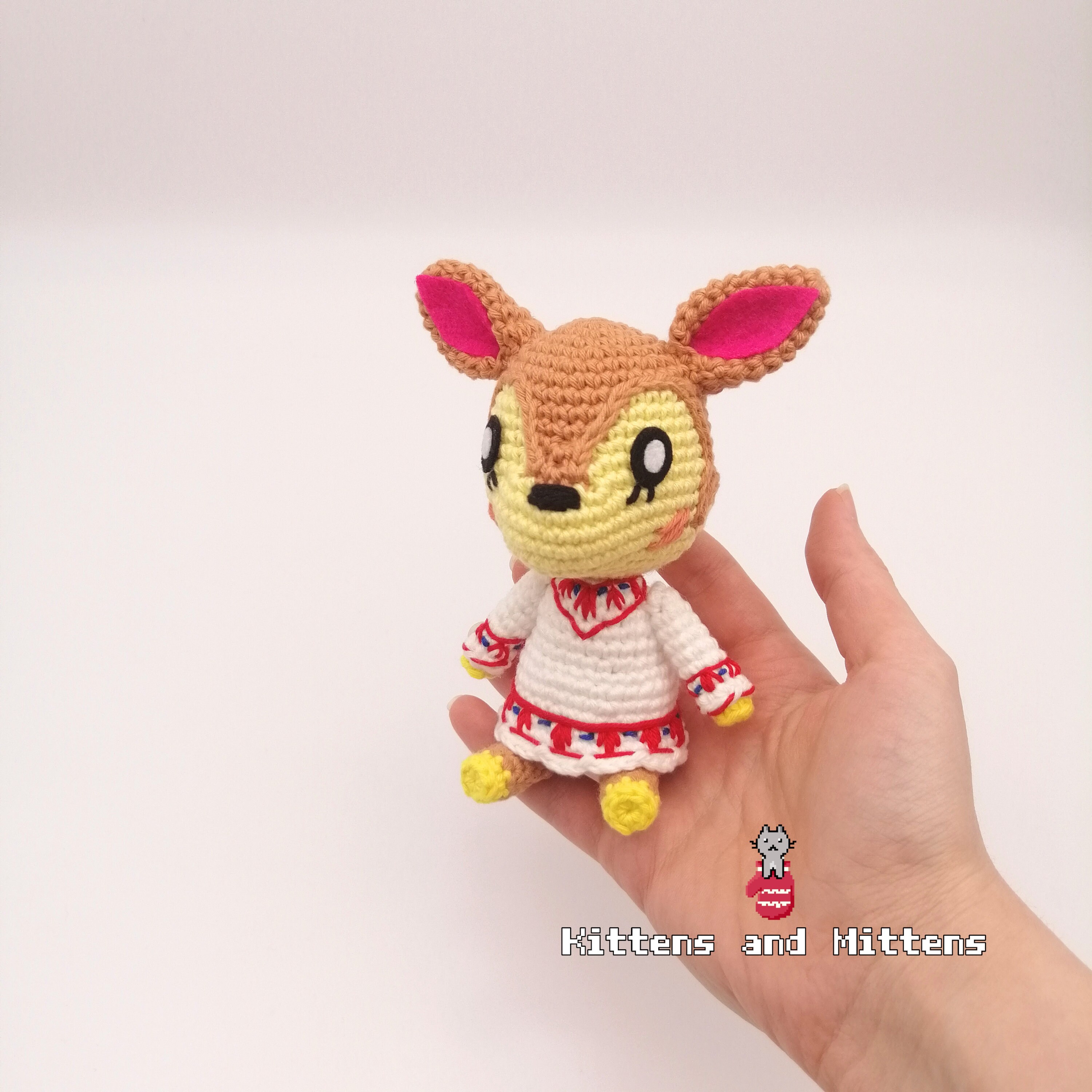 Animal Crossing Deer Villager Amigurumi Crochet Plush Toy (finished ...