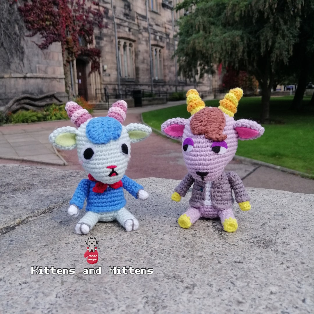Animal Crossing Goat Villager Amigurumi Crochet Plush Toy (finished ...