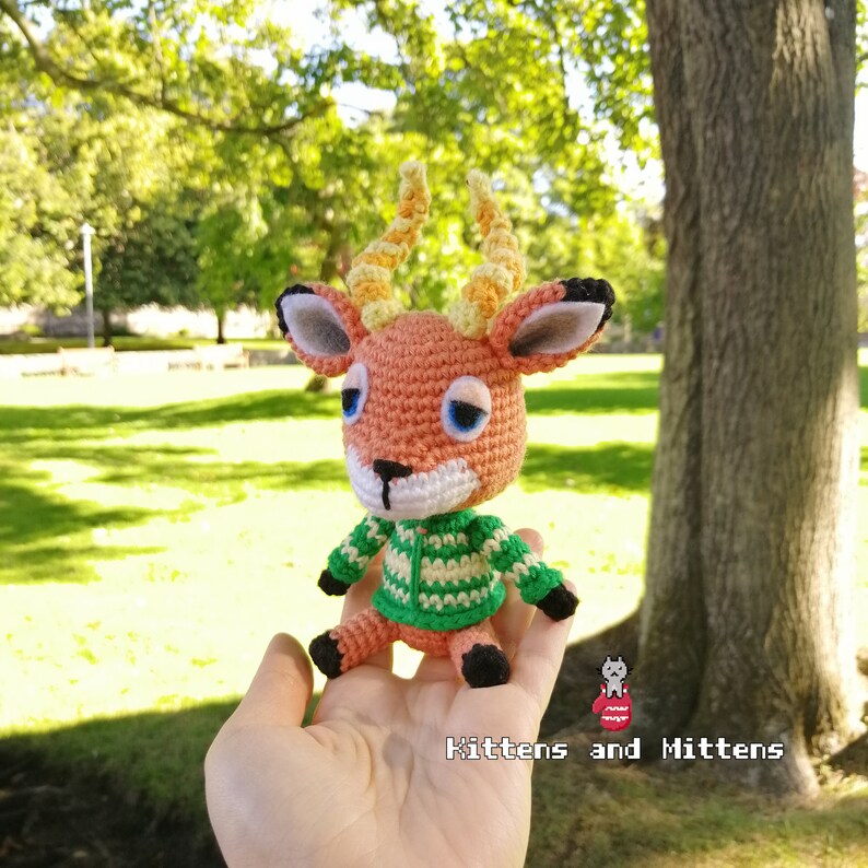Animal Crossing Deer Villager Amigurumi Crochet Plush Toy (finished ...