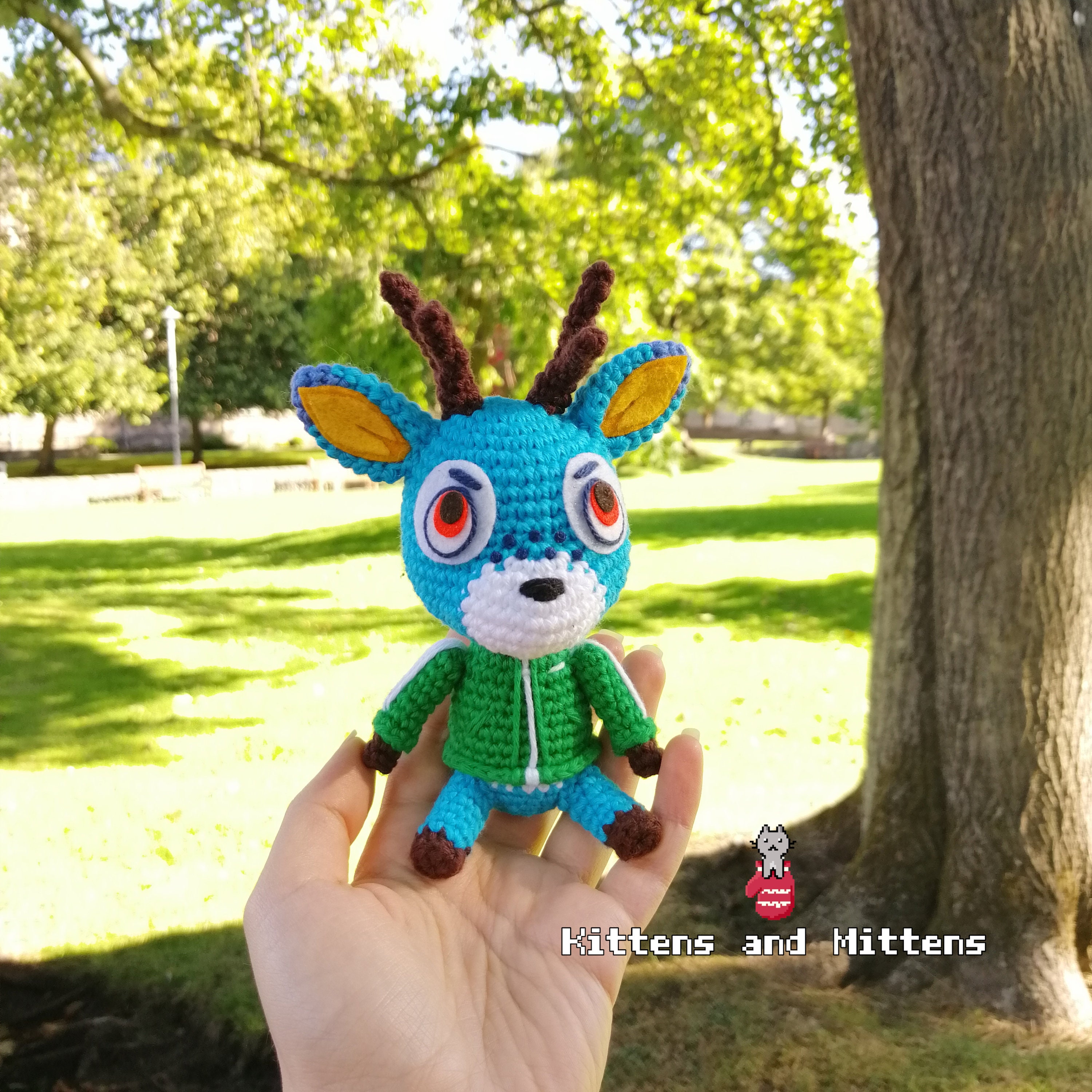Animal Crossing Deer Villager Amigurumi Crochet Plush Toy (finished ...