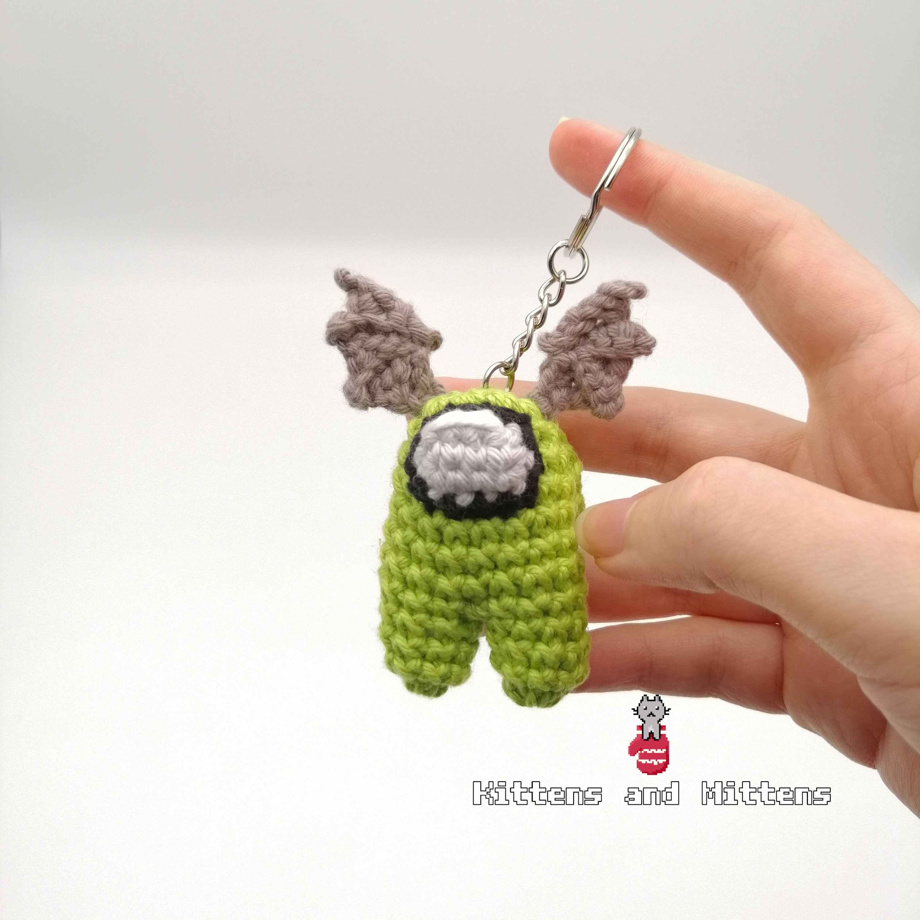 Among Us Keychain Amigurumi Crochet Plush (finished Item - Made to ...
