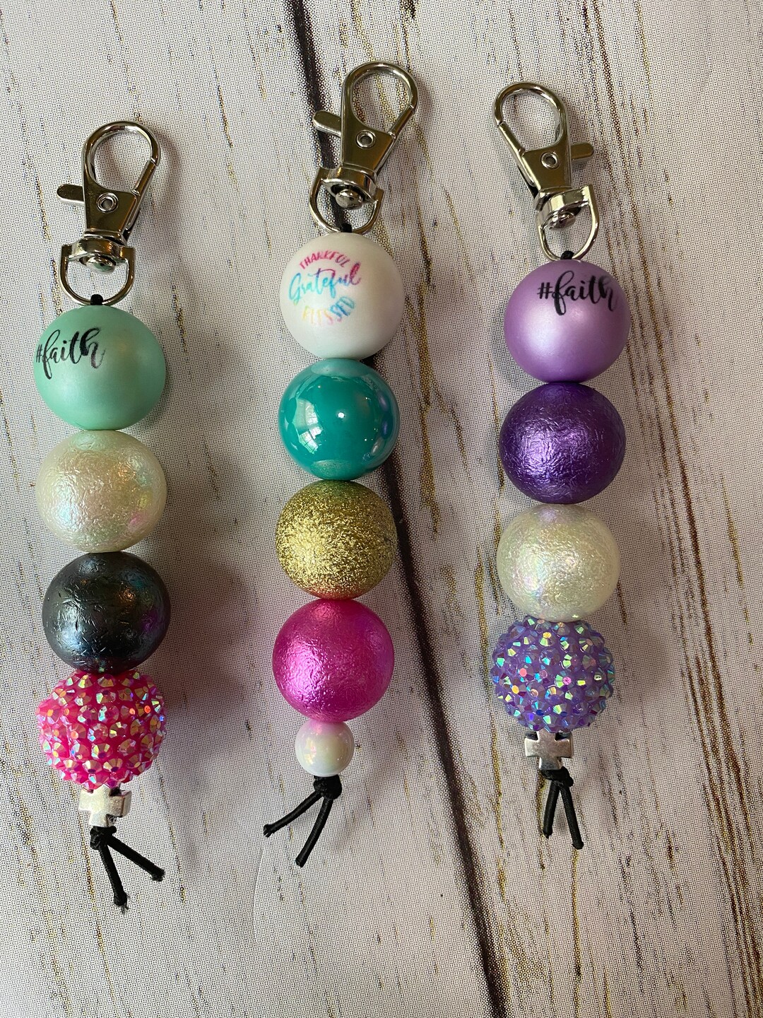 Keychains, Beaded Keychains, Faith Based Keychain, Inspiring Words ...