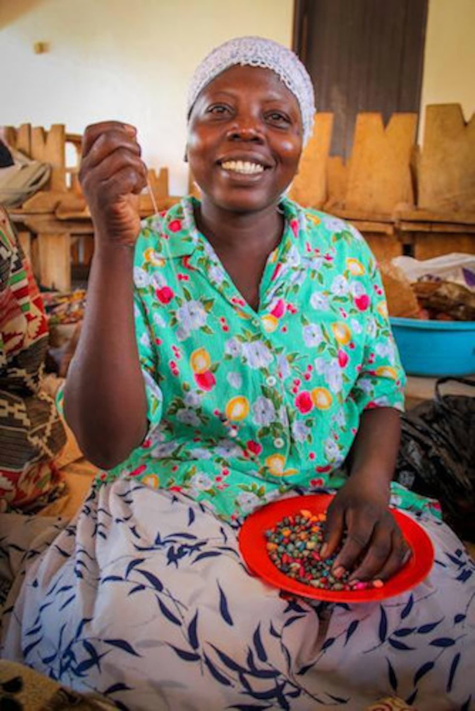 Extra-long Paper Bead Necklace - Etsy