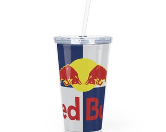 Red Bull Plastic Tumbler - Etsy