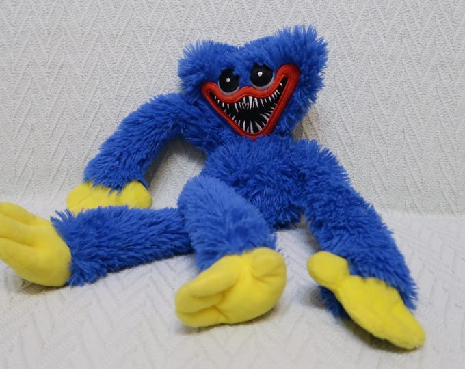 Huggy Wuggy Plushie. Fictional Character From Poppy Playtime. Blue Toy ...