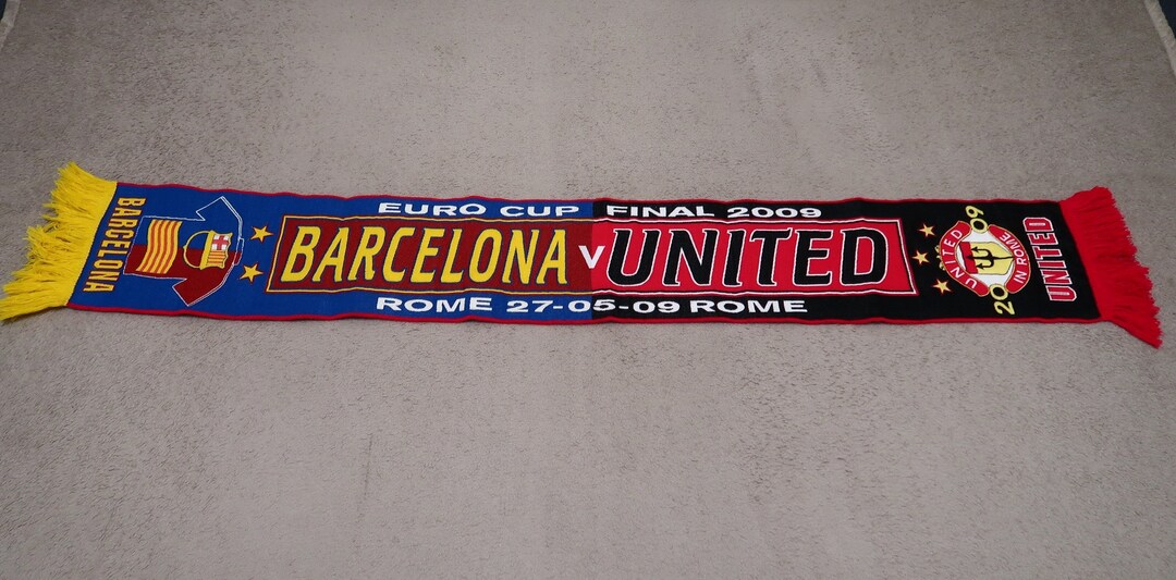 Fan Memorial Scarf. UEFA Champions League Final 2009 Barcelona ...