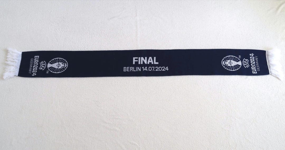 UEFA Euro 2024 Final Scarf – Berlin 14.07.2024 – Official Tournament ...
