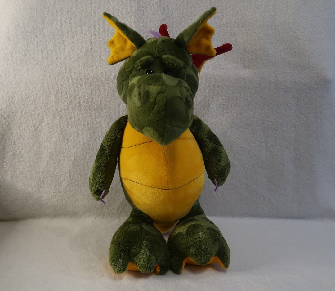 Plush Dragon Hector. Symbol of the Year 2024. Green Yellow Color ...