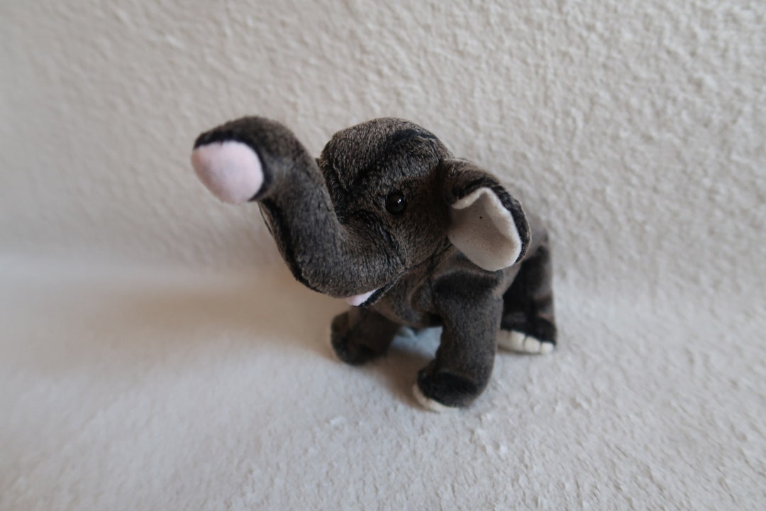 Plush Elephant. Stuffed Trumpet. Rare Beanie Babies. Birthday February ...