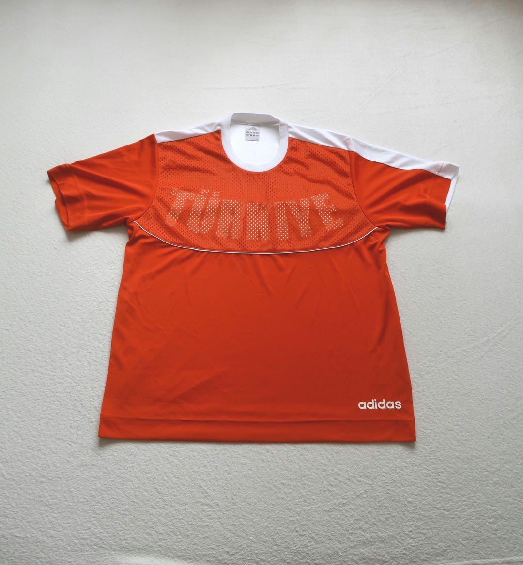 Vintage Adidas Turkey National Team Jersey, Red and White, Short Sleeve ...