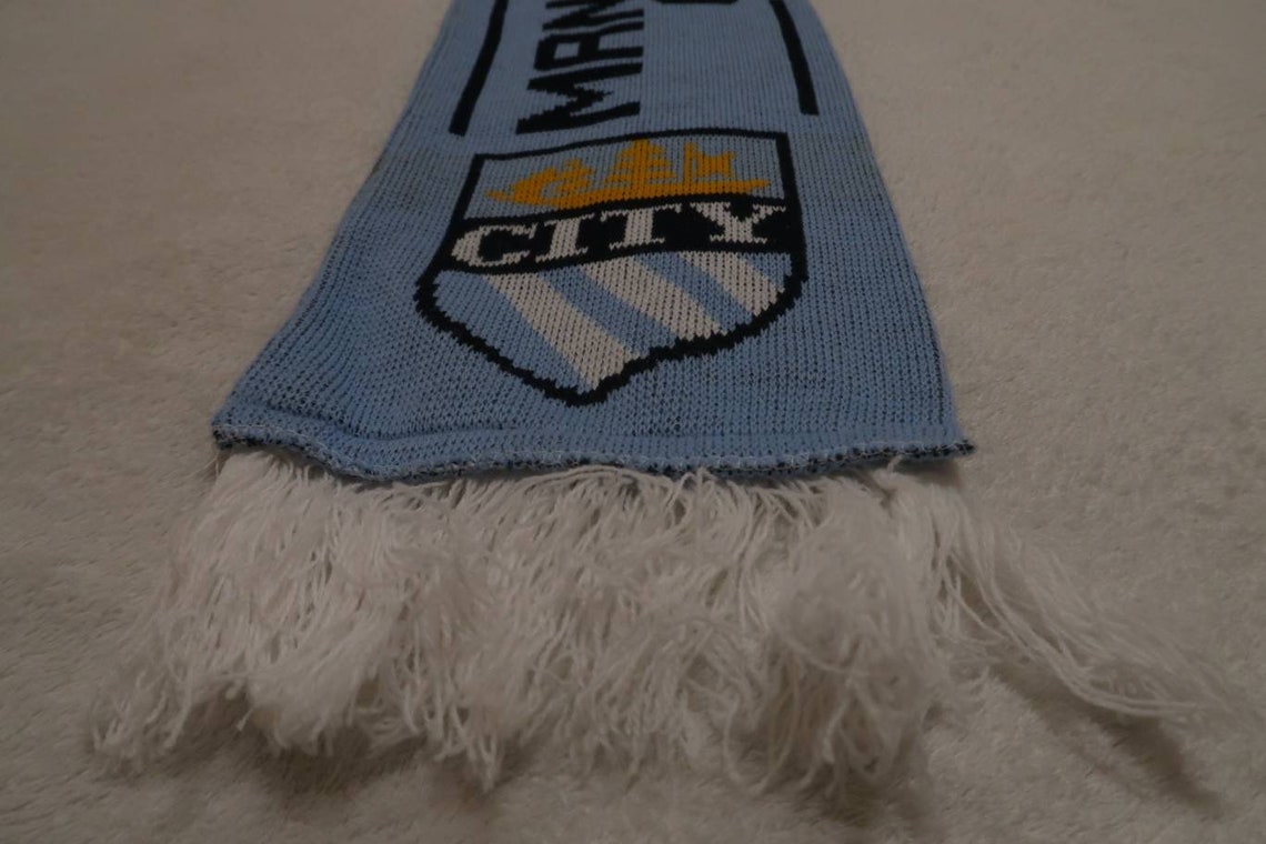 Collectible Champions League Football Scarf. Manchester City - Etsy